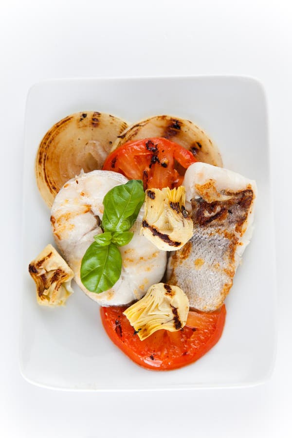 Slice of hake grilled stock photo. Image of freshness - 11406776