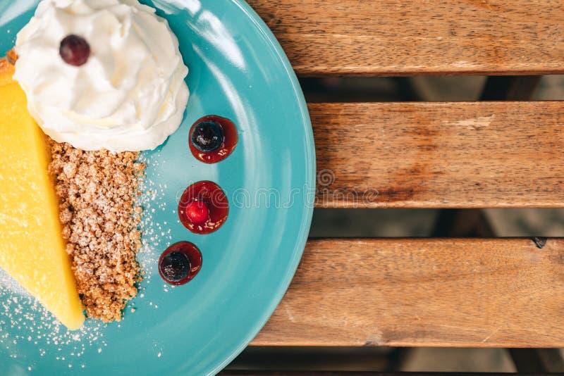 Cheesecake ice cream stock image. Image of piece, frozen - 53807141