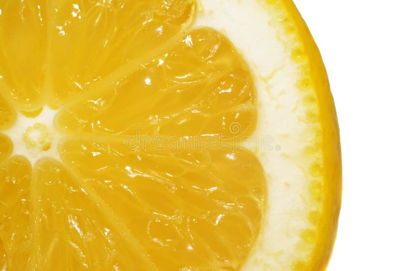 Slice Lemon Extreme Close Up Stock Photo - Image of primrose, organic ...