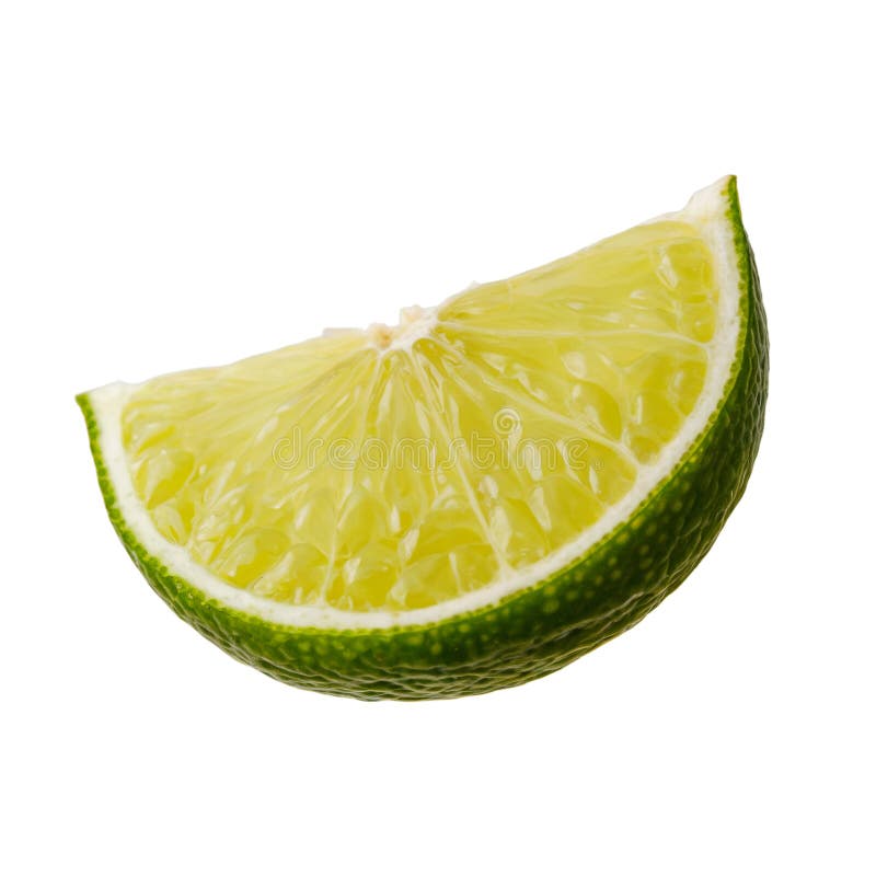 Slice of Lime Isolated on Transparent Background Stock Photo ...