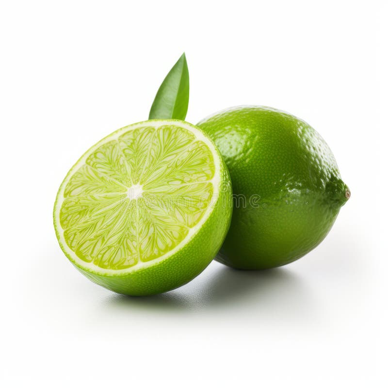 Vibrant Lime Slices: a Captivating Display of Color and Detail Stock ...