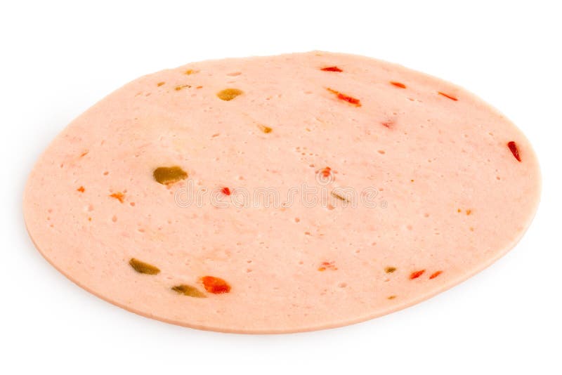 Slice of lyoner ham stock photo. Image of finely, sausage - 239170624