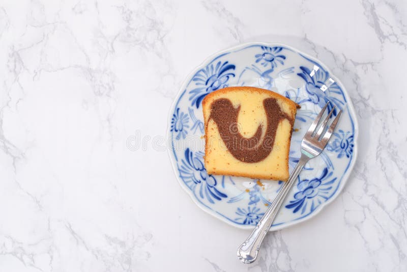 Slice of Marble cake stock image. Image of background - 109394475
