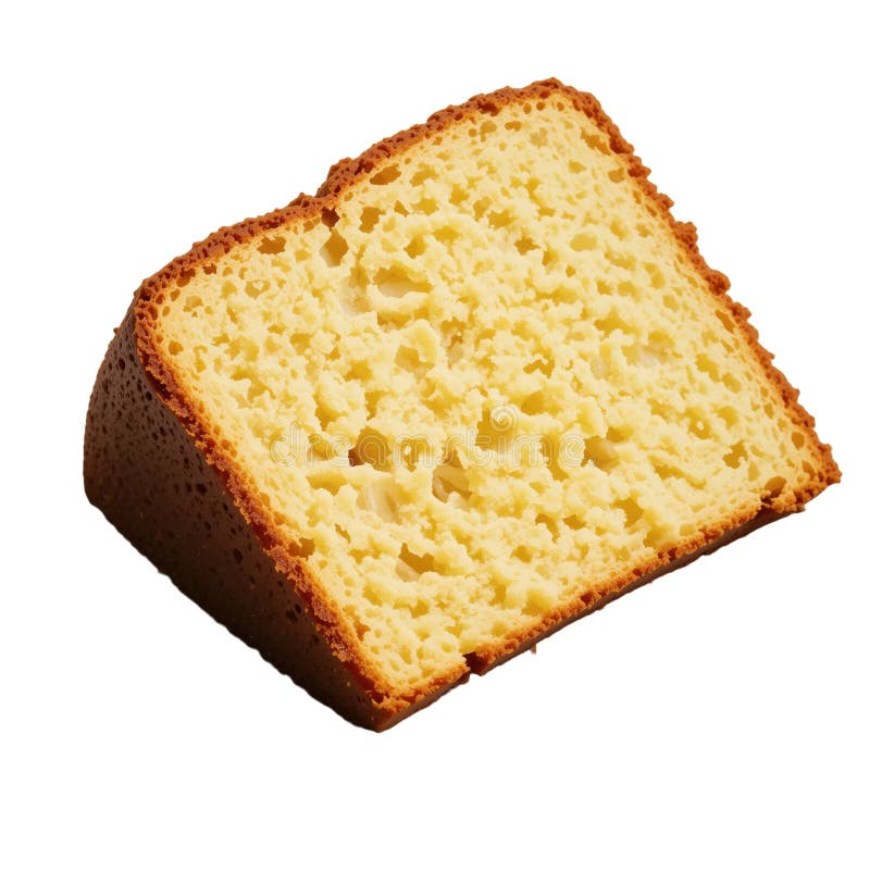 Slice of Moist Pound Cake with Light Golden Crust and Soft Texture ...