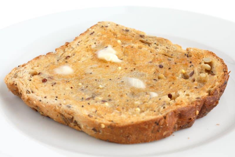 Slice of Multi-seed Wholegrain Bread Toasted Stock Image - Image of ...