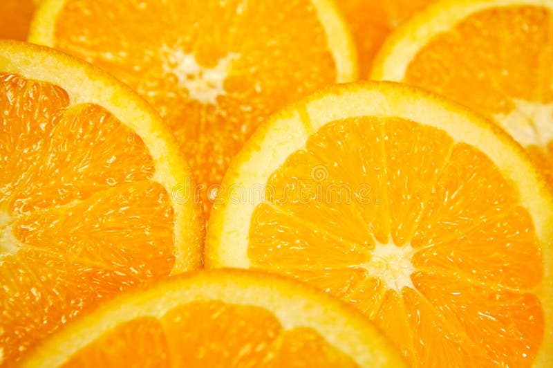 Slice of Orange Against a Dark Blue Background Stock Photo - Image of ...