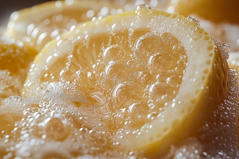 Slice of Orange with Bubbles in the Middle. Stock Image - Image of ...