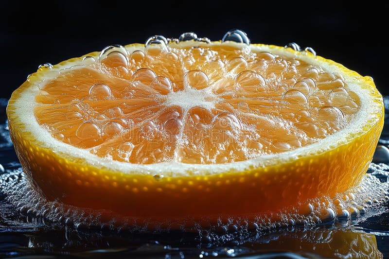 Slice Orange Bubbles Middle Stock Photos - Free & Royalty-Free Stock ...