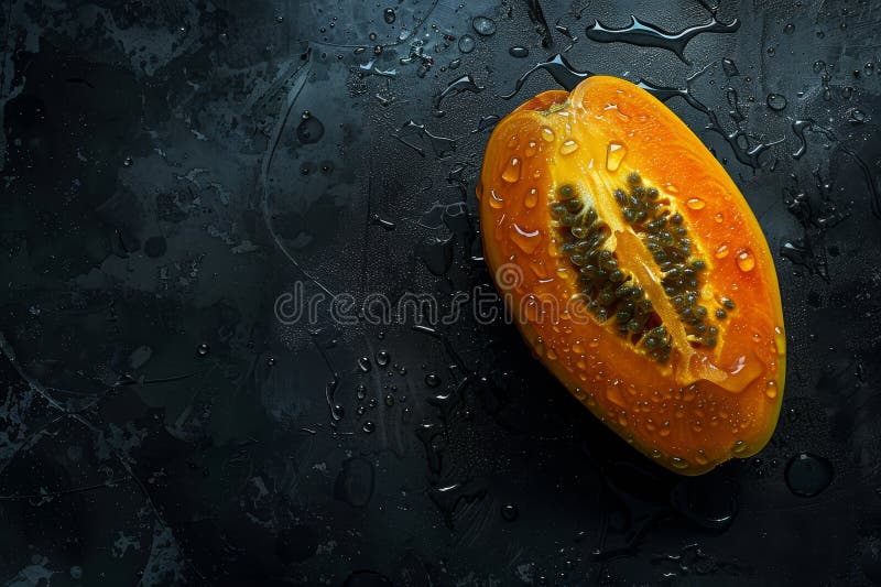 A Slice of Orange with a Small Hole in the Middle Stock Image - Image ...