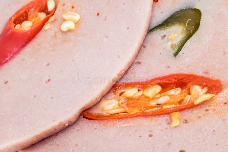 Slice of Paprika Salami Closeup Stock Photo - Image of cuisine ... Slice of Paprika Salami Closeup Stock Photo - Image of cuisine ...