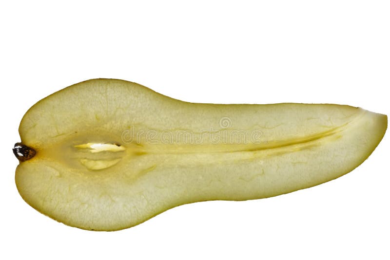 Slice of pear stock photo. Image of vitamin, yellow, healthy - 81331078