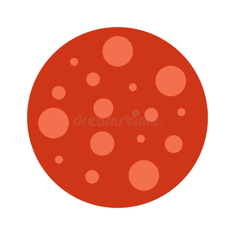 Slice of Pepperoni Flat Illustration Ingredient for Pizza Stock Vector ...
