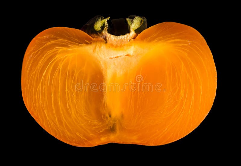 Slice of persimmon. stock photo. Image of close, cooking - 35004164