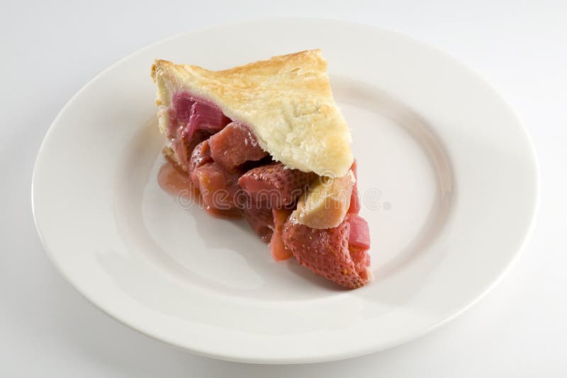 Slice of pie stock image. Image of plate, home, rhubarb - 14249993