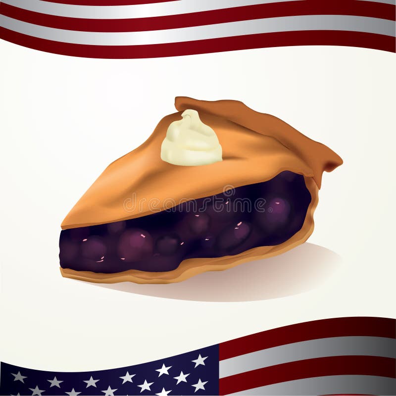 Slice of Pie. Vector Illustration Decorative Design Stock Vector ...