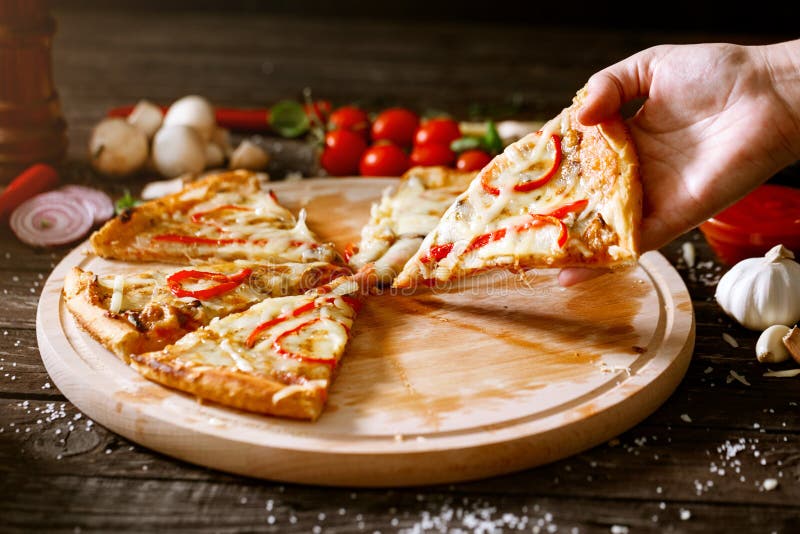 Pepperoni pizza stock photo. Image of cheese, crust, italian - 15372824
