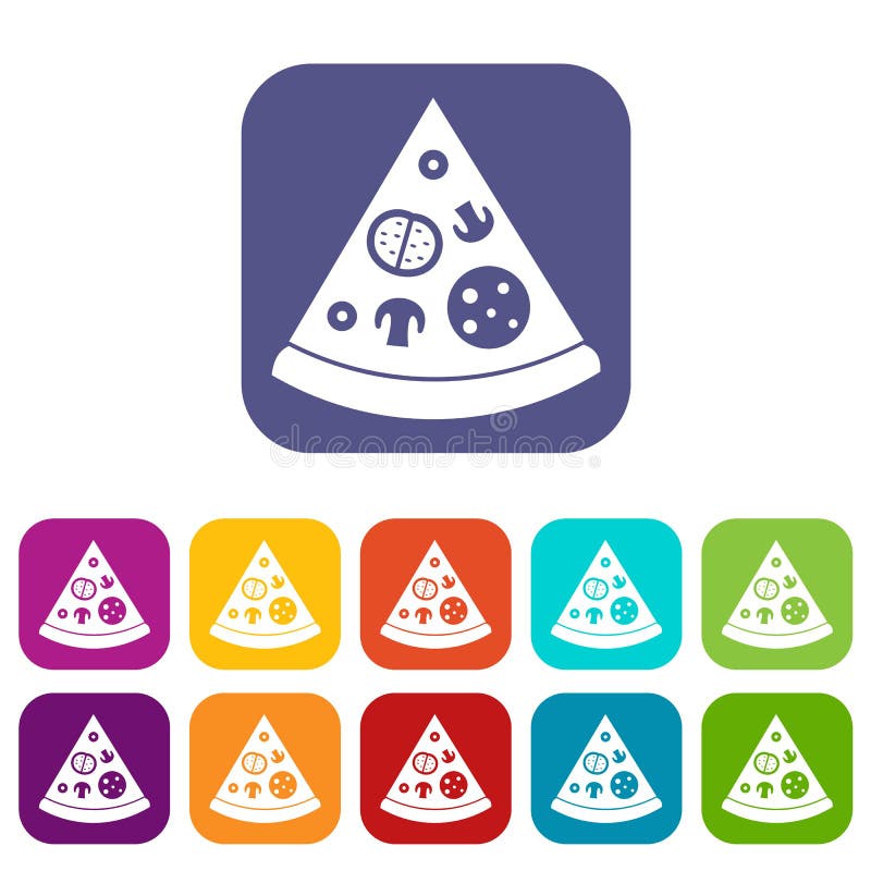 Slice of Pizza, Simple Style Stock Vector - Illustration of isolated ...