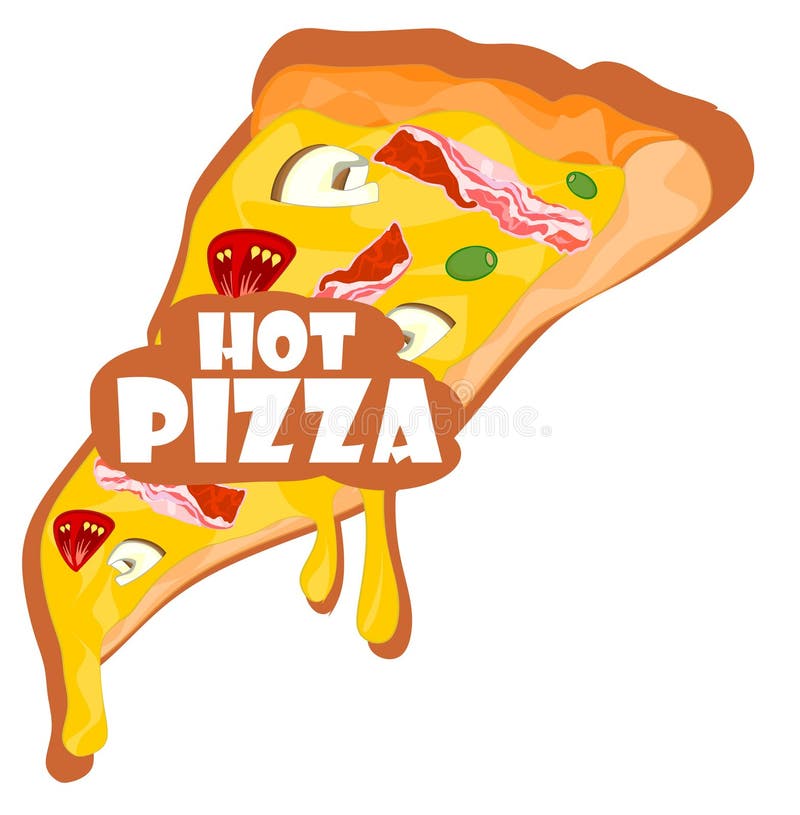 Icon of pizza stock illustration. Illustration of fast - 196236674