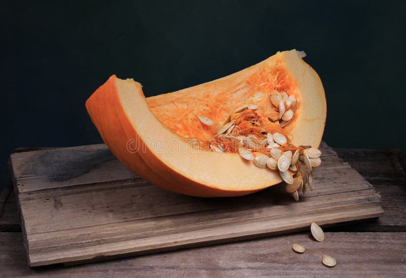 A slice of pumpkin stock image. Image of pumpkins, orange - 46017661