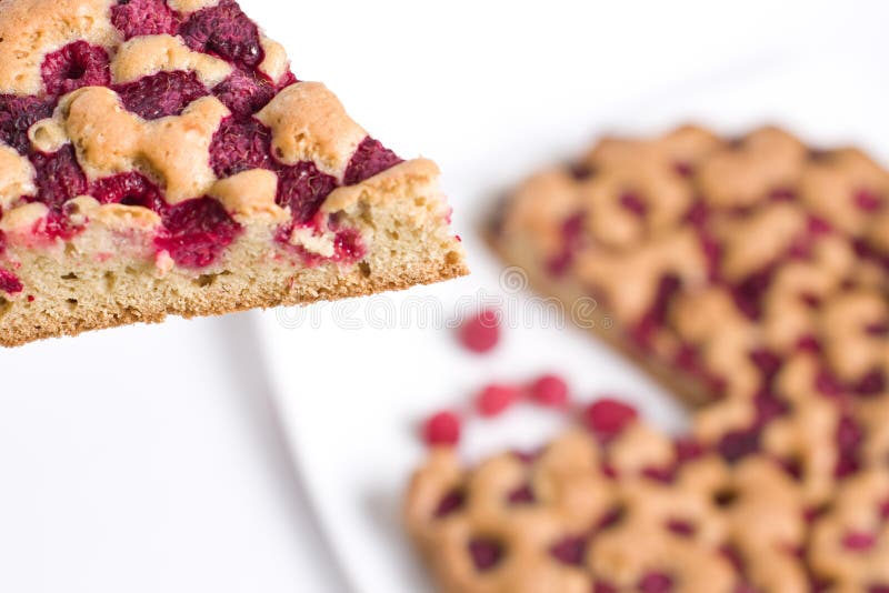 Slice of raspberry pie stock image. Image of cake, cuisine - 10469829