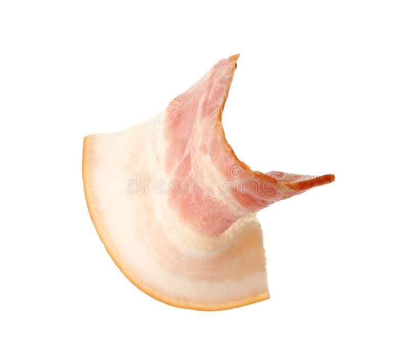 Slice of raw bacon stock image. Image of pork, product - 126130033