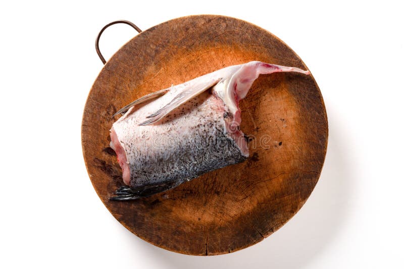Slice of raw fish stock photo. Image of nutrition, kitchen - 130615160