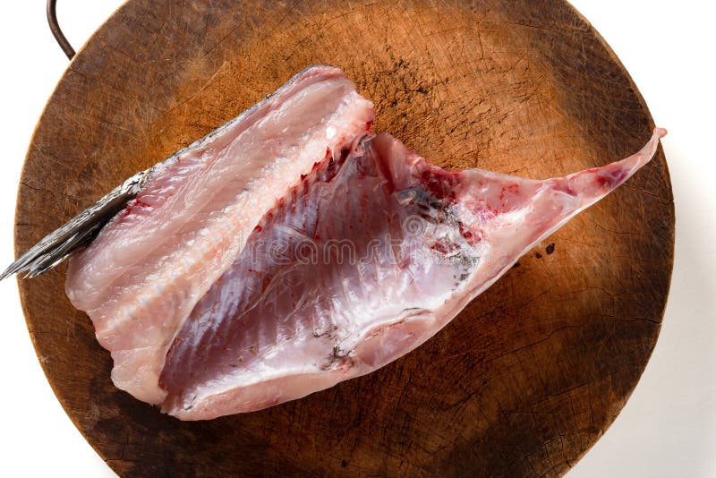 Slice of raw fish stock image. Image of cuisine, nutrition - 130614929