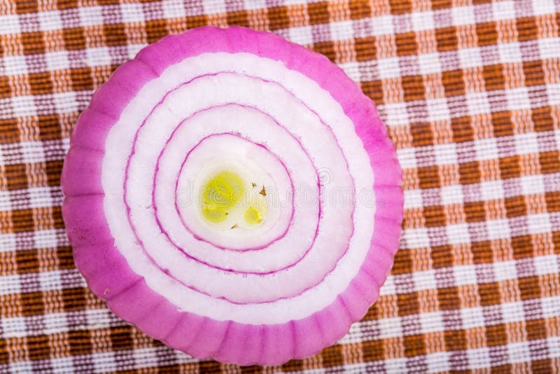 Slice of red onion stock image. Image of shape, white - 60654957