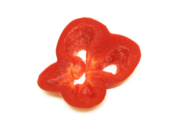 Slice of red pepper. stock image. Image of juicy, refreshment - 9132555