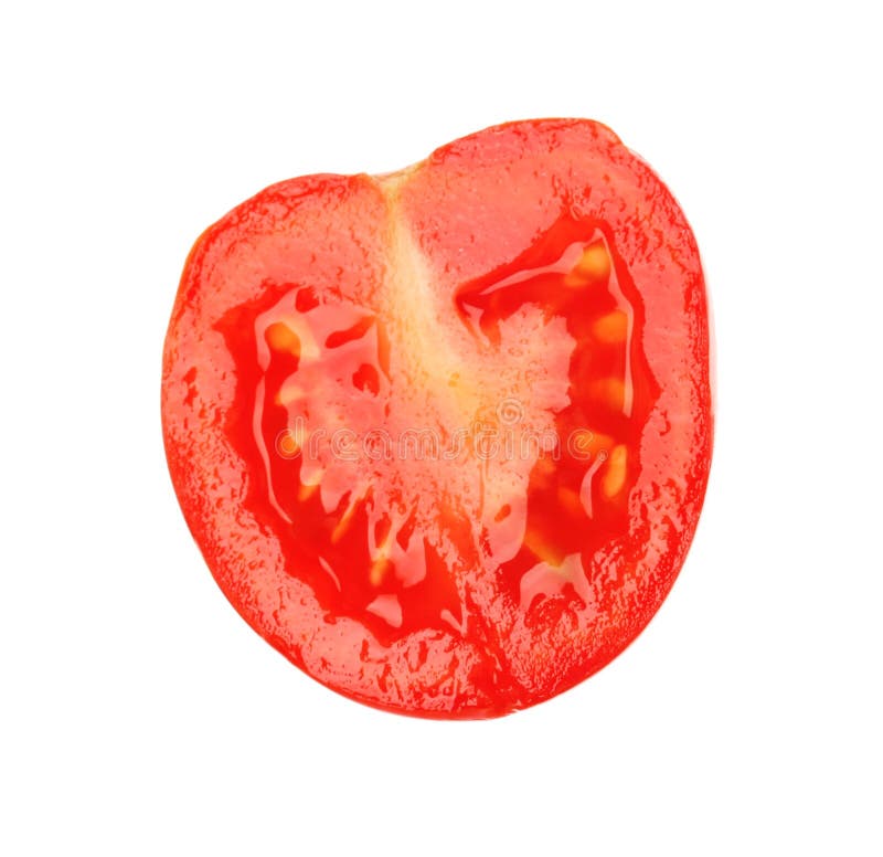 Slice of ripe tomato stock image. Image of appetizer - 125634835