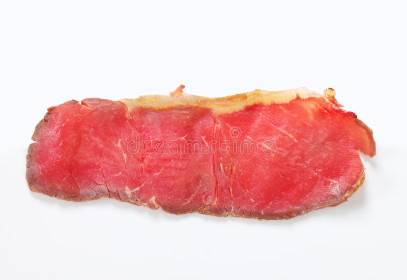 Slice of roast beef stock image. Image of cured, gourmet - 31989453