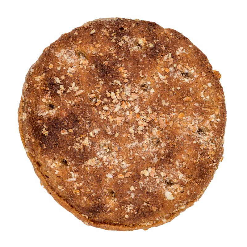 Slice of round rye bread stock image. Image of crisp - 179583097