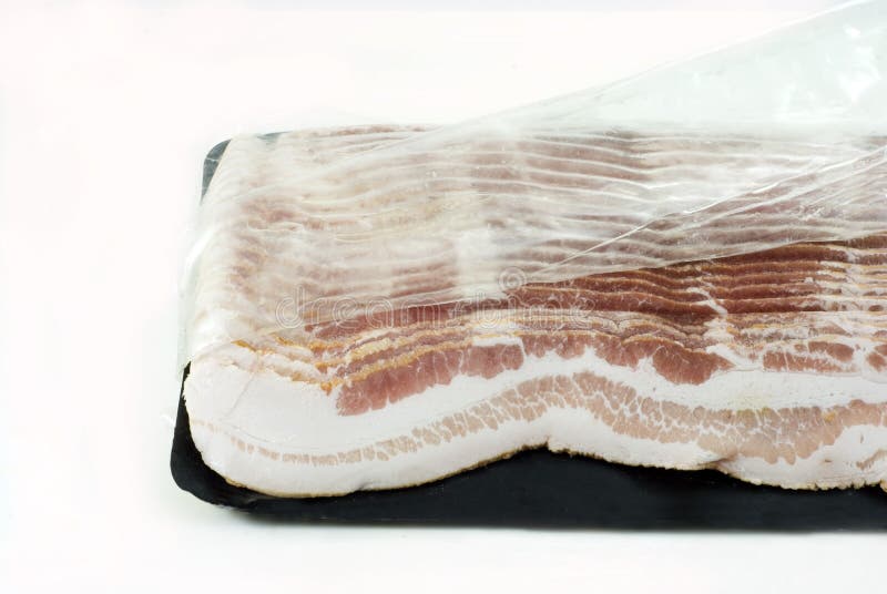 Slice of smoked bacon... stock image. Image of freshness - 4812957