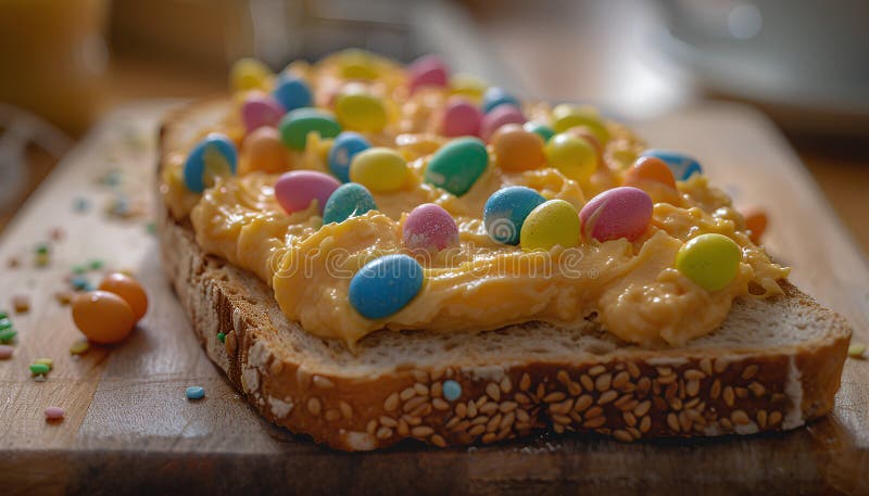 A Slice of Sourdough Bread with Spread Made of Leftover Hard-boiled ...