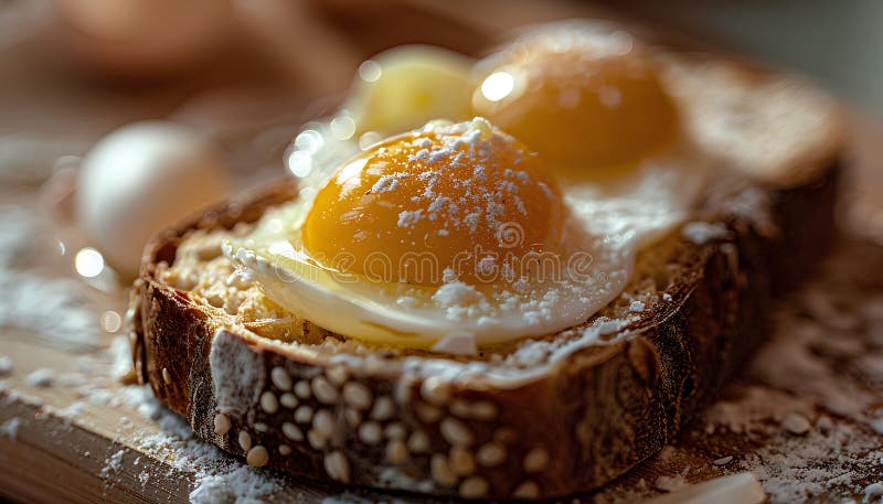 A Slice of Sourdough Bread with Spread Made of Leftover Hard-boiled ...