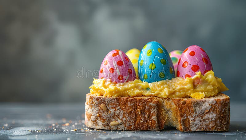 A Slice of Sourdough Bread with Spread Made of Leftover Hard-boiled ...