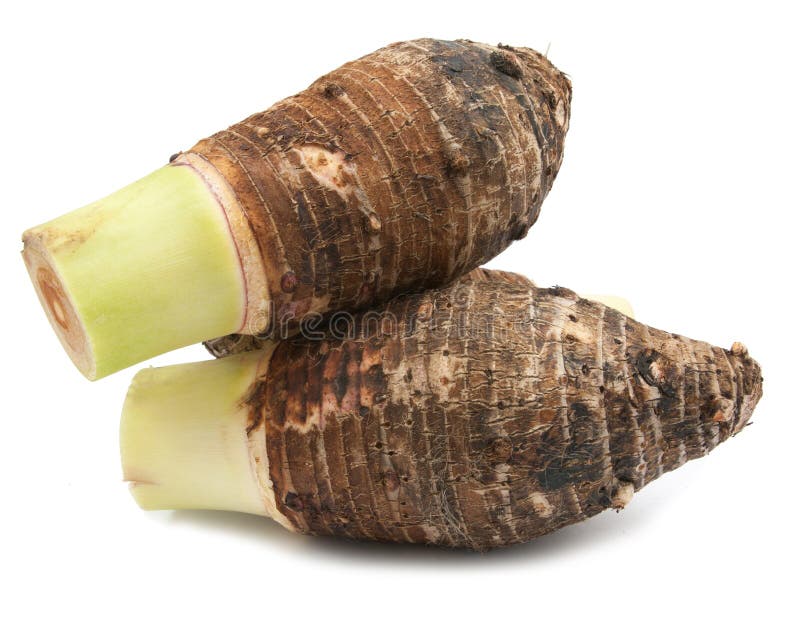 Slice of taro isolated stock photo. Image of food, closeup - 73083220