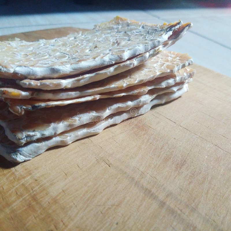 Slice of tempe soya bean stock image. Image of tempe - 195130187