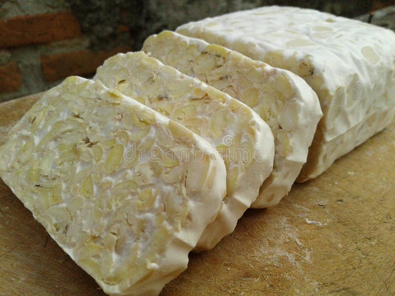 Slice of tempe stock photo. Image of soybean, fermentation - 115976784