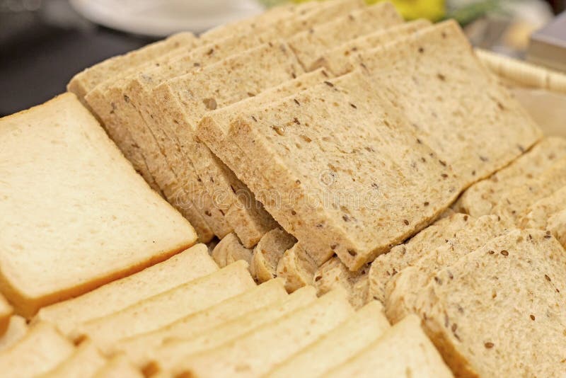 Slice toast on buffet line stock image. Image of breakfast - 67788427