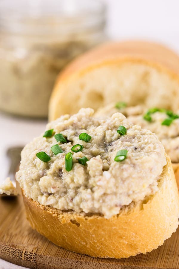 Slice of Toasted Baguette with Creamy Pate Stock Image - Image of lunch ...