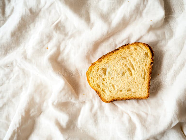 Slice of Toasted Bread with Light Crust Stock Photo - Image of bakery ...