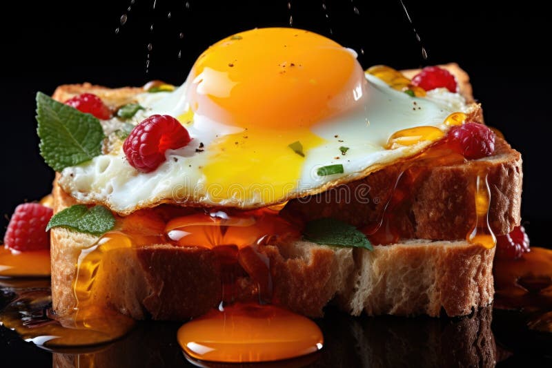 A Slice of Toasted Bread Topped with a Single Egg, Often Used As a ...