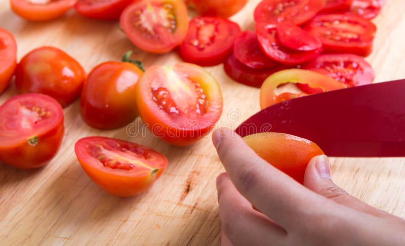 Slice Tomatoes stock image. Image of healthy, pepper - 39444897