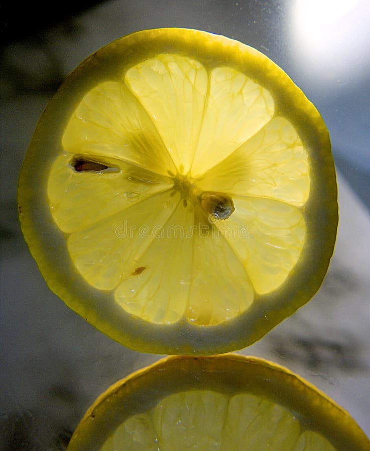 Close-up of a Slice of Yellow Lemon Stock Photo - Image of lemon, yellow: 337144812