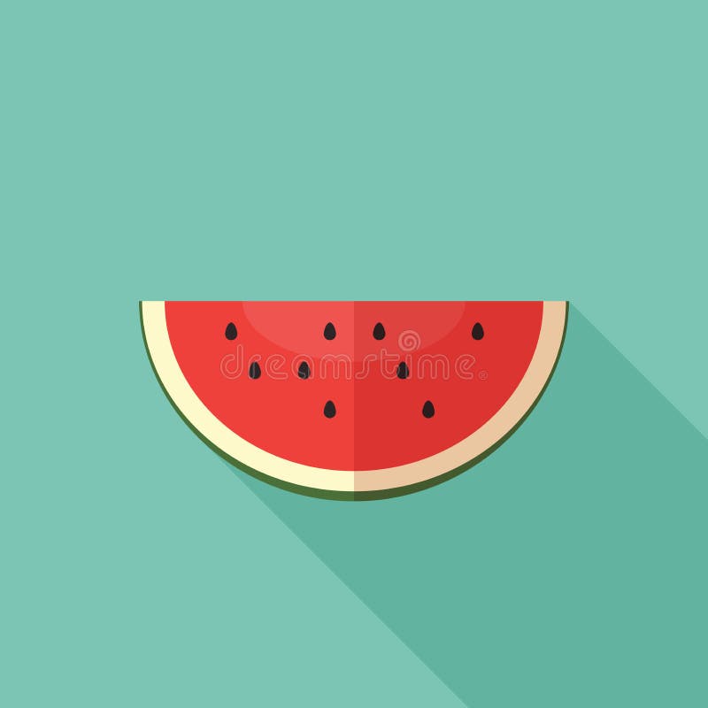 Slice of watermelon stock vector. Illustration of gourd - 95180646