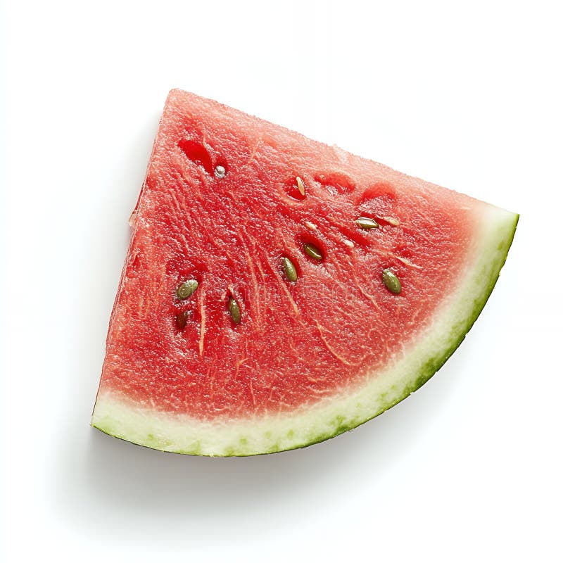 A Slice of Watermelon with Seeds Stock Photo - Image of food, isolated ...