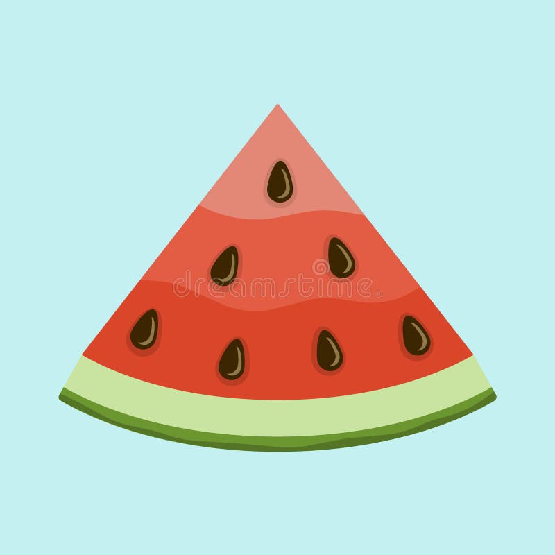Watermelon Fruit Triangle Slice Stock Illustrations – 630 Watermelon ...