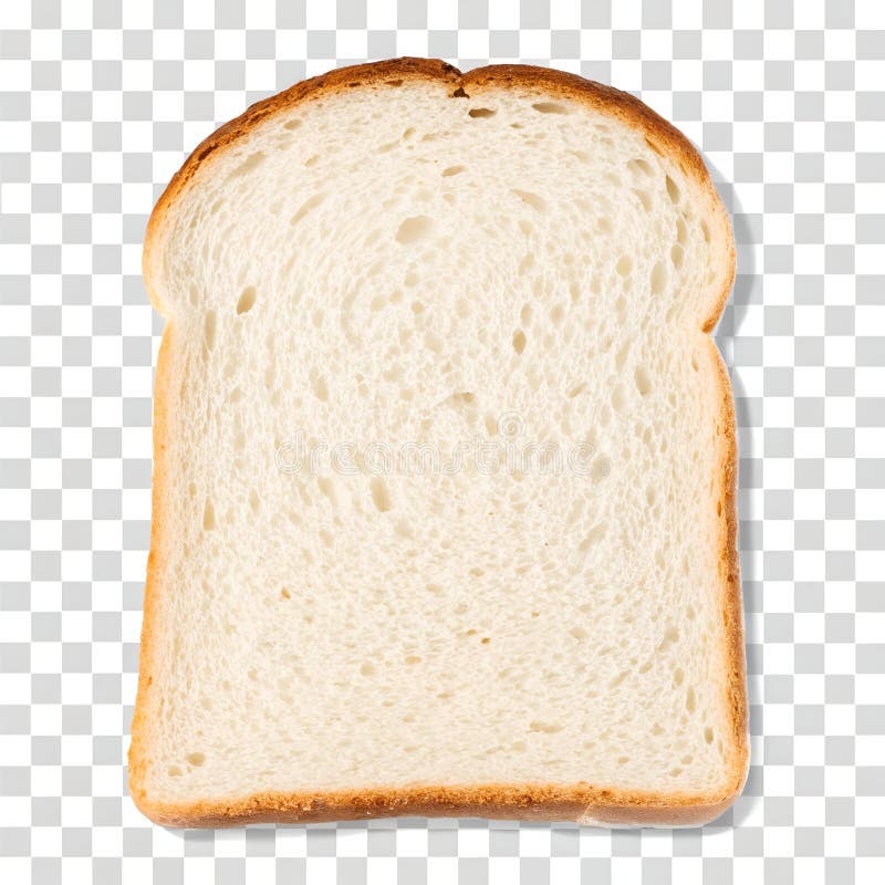 Slice of White Bread Icon Isolated on Transparent Background Stock ...