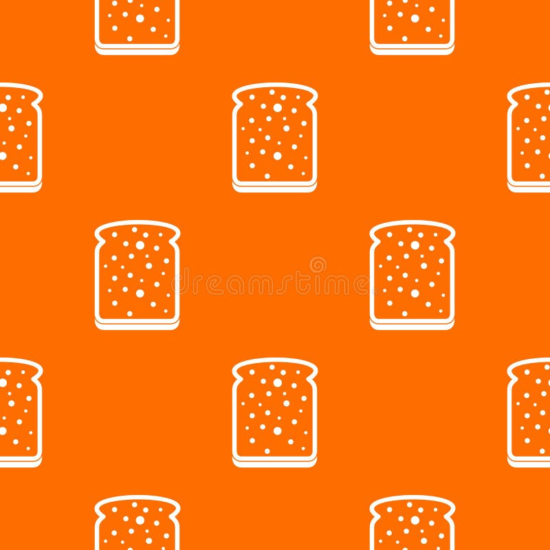 Slice of White Bread Pattern Seamless Stock Vector - Illustration of ...